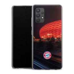 DeinDesign Galaxy A32 4G Handy Silikon H&uuml;lle Case transparent Handyh&uuml;lle Fc Bayern M&uuml;nchen Stadium Fcb Silikon Case