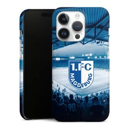 DeinDesign iPhone 14 Pro Handy Premium Case Smartphone Handyh&uuml;lle Schutzh&uuml;lle matt Stadium 1. Fcm 1. Fc Magdeburg Premium Case