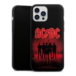 DeinDesign iPhone 13 Pro Max Handy Silikon H&uuml;lle Case schwarz Handyh&uuml;lle Band Acdc Official Licensed Product