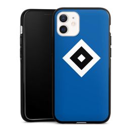 DeinDesign iPhone 12 mini Handy Silikon H&uuml;lle Case schwarz Handyh&uuml;lle Logo Hsv Hamburger Sv