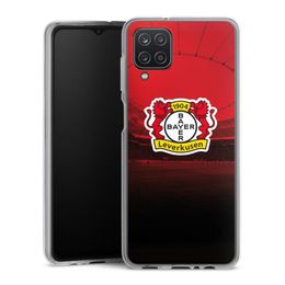 DeinDesign Galaxy A12 Handy Silikon H&uuml;lle Case transparent Handyh&uuml;lle Bayer 04 Leverkusen Official Licensed Product Stadium Silikon Case