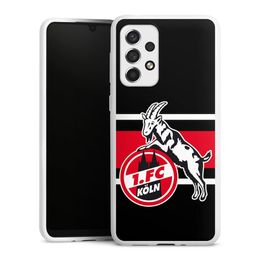 DeinDesign Galaxy A33 5G Handy Silikon H&uuml;lle Case wei&szlig; Handyh&uuml;lle 1. Fc K&ouml;ln Logo Official Licensed Product Silikon Case