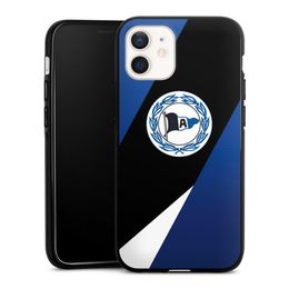 DeinDesign iPhone 12 Handy Silikon H&uuml;lle Case schwarz Handyh&uuml;lle Dsc Arminia Bielefeld Official Licensed Product