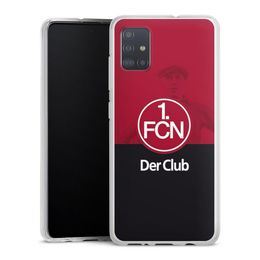DeinDesign Galaxy A51 Handy Silikon H&uuml;lle Case transparent Handyh&uuml;lle Official Licensed Product Der Club 1. Fc N&uuml;rnberg Silikon Case