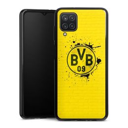 DeinDesign Galaxy A12 Handy Silikon H&uuml;lle Case schwarz Handyh&uuml;lle Borussia Dortmund Official Licensed Product Bvb