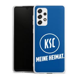 DeinDesign Galaxy A33 5G Handy Silikon H&uuml;lle Case transparent Handyh&uuml;lle Ksc Karlsruher Sc Statement Silikon Case