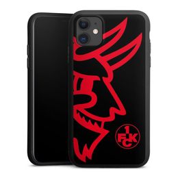 DeinDesign iPhone 11 Handy Premium Silikon H&uuml;lle Handyh&uuml;lle schwarz Case 1. Fc Kaiserslautern Official Licensed Product Logo Silikon Premium Case
