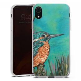 DeinDesign iPhone Xr Handy Silikon H&uuml;lle Case transparent Handyh&uuml;lle Painting Bird Animals Silikon Case
