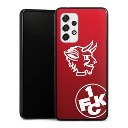 DeinDesign Galaxy A53 5G Handy Silikon H&uuml;lle Case schwarz Handyh&uuml;lle 1. Fc Kaiserslautern Official Licensed Product Devil