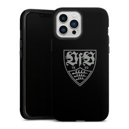 DeinDesign iPhone 13 Pro Max Handy Panzer Handyh&uuml;lle robuste Outdoor H&uuml;lle Schutzh&uuml;lle matt Official Licensed Product Vfb Stuttgart Logo Tough Case