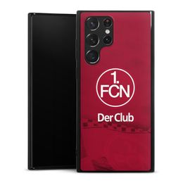 DeinDesign Galaxy S22 Ultra Handy Silikon H&uuml;lle Case schwarz Handyh&uuml;lle Official Licensed Product 1. Fc N&uuml;rnberg Bundesliga