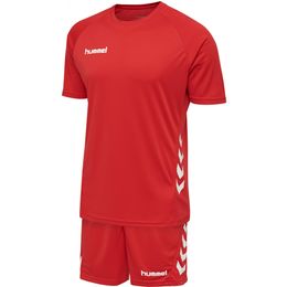 Hummel Trainingsanzug 'Promo' Jungen Gr&ouml;&szlig;e 128 blutrot / wei&szlig;