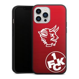 DeinDesign iPhone 13 Pro Max Handy Premium Silikon H&uuml;lle Handyh&uuml;lle schwarz Case Devil Official Licensed Product 1. Fc Kaiserslautern Silikon Premium Case