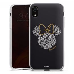DeinDesign iPhone Xr Handy Silikon H&uuml;lle Case transparent Handyh&uuml;lle Minnie Mouse Muster Disney Silikon Case