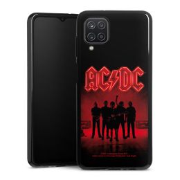 DeinDesign Galaxy A12 Handy Silikon H&uuml;lle Case schwarz Handyh&uuml;lle Band Acdc Official Licensed Product