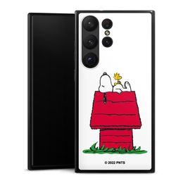 DeinDesign Galaxy S23 Ultra Handy Silikon H&uuml;lle Case schwarz Handyh&uuml;lle Snoopy Peanuts Official Licensed Product