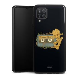 DeinDesign Galaxy A12 Handy Silikon H&uuml;lle Case schwarz Handyh&uuml;lle Marvel Groot Guardians Of The Galaxy