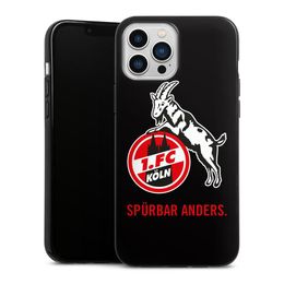 DeinDesign iPhone 13 Pro Max Handy Silikon H&uuml;lle Case schwarz Handyh&uuml;lle Official Licensed Product Transparent 1. Fc K&ouml;ln