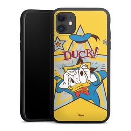 DeinDesign iPhone 11 Handy Premium Silikon H&uuml;lle Handyh&uuml;lle schwarz Case Donald Duck Disney Official Licensed Product Silikon Premium Case