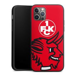DeinDesign iPhone 12 Pro Handy Premium Silikon H&uuml;lle Handyh&uuml;lle schwarz Case Devil 1. Fc Kaiserslautern 1. Fck Silikon Premium Case