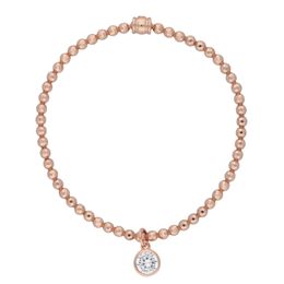 Vivance Armband Comfort, rosa|silberfarben