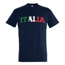 Youth Designz T-Shirt Italia Herren T-Shirt mit lustigem Spruch, blau, XL, Navy