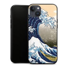 DeinDesign iPhone 14 Plus Handy Silikon H&uuml;lle Case schwarz Handyh&uuml;lle Katsushika Hokusai Die Gro&szlig;e Welle Vor Kanagawa Kunst