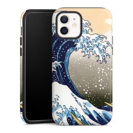 DeinDesign iPhone 12 mini Handy Panzer Handyh&uuml;lle robuste Outdoor H&uuml;lle Schutzh&uuml;lle gl&auml;nzend Katsushika Hokusai Die Gro&szlig;e Welle Vor Kanagawa Kunst Tough Case