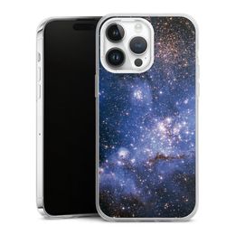 DeinDesign iPhone 14 Pro Max Handy Silikon H&uuml;lle Case transparent Handyh&uuml;lle Galaxy Weltall Weltraum Silikon Case