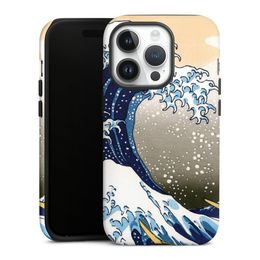 DeinDesign iPhone 14 Pro Handy Panzer Handyh&uuml;lle robuste Outdoor H&uuml;lle Schutzh&uuml;lle matt Katsushika Hokusai Die Gro&szlig;e Welle Vor Kanagawa Kunst Tough Case