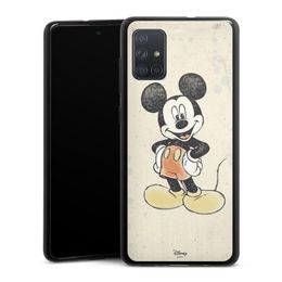 DeinDesign Galaxy A71 Handy Silikon Hülle Case schwarz Handyhülle Mickey & Minnie Mouse Official Licensed Product Water Colour