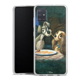 DeinDesign Galaxy A51 Handy Silikon H&uuml;lle Case transparent Handyh&uuml;lle Lady And The Tramp Disney Official Licensed Product Silikon Case