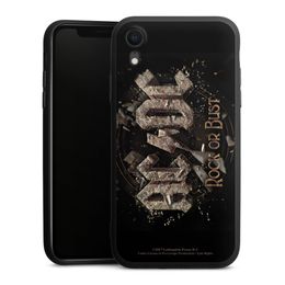 DeinDesign iPhone Xr Handy Premium Silikon H&uuml;lle Handyh&uuml;lle schwarz Case Official Licensed Product Rock Or Bust Acdc Silikon Premium Case