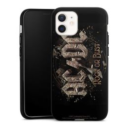 DeinDesign iPhone 12 Handy Silikon H&uuml;lle Case schwarz Handyh&uuml;lle Acdc Official Licensed Product Rock Or Bust