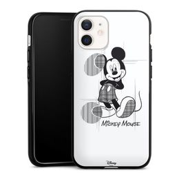 DeinDesign iPhone 12 Handy Silikon H&uuml;lle Case schwarz Handyh&uuml;lle Mickey Mouse Disney Official Licensed Product
