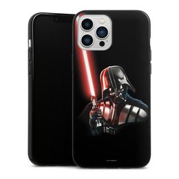 DeinDesign iPhone 13 Pro Max Handy Silikon H&uuml;lle Case schwarz Handyh&uuml;lle Merchandise Darth Vader Star Wars