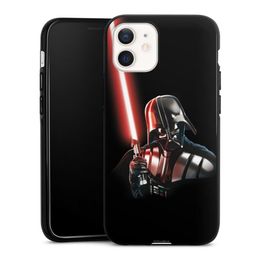 DeinDesign iPhone 12 Handy Silikon H&uuml;lle Case schwarz Handyh&uuml;lle Merchandise Darth Vader Star Wars