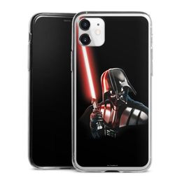 DeinDesign iPhone 11 Handy Slim Case Silikon Handyh&uuml;lle transparent H&uuml;lle extra d&uuml;nn Darth Vader Star Wars Merchandise Silikon Slim Case