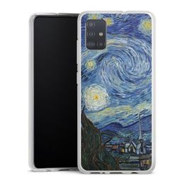 DeinDesign Galaxy A51 Handy Silikon H&uuml;lle Case transparent Handyh&uuml;lle The Starry Night Kunst Silikon Case