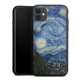 DeinDesign iPhone 11 Handy Premium Silikon H&uuml;lle Handyh&uuml;lle schwarz Case The Starry Night Kunst Silikon Premium Case