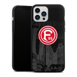 DeinDesign iPhone 13 Pro Max Handy Silikon H&uuml;lle Case schwarz Handyh&uuml;lle Official Licensed Product Logo Fortuna D&uuml;sseldorf
