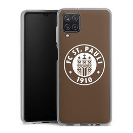DeinDesign Galaxy A12 Handy Silikon H&uuml;lle Case transparent Handyh&uuml;lle Fc St. Pauli Official Licensed Product Coat Of Arms Silikon Case