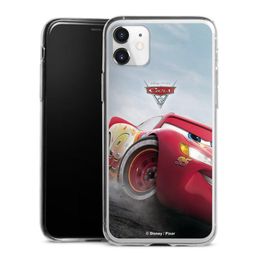 DeinDesign iPhone 11 Handy Slim Case Silikon Handyh&uuml;lle transparent H&uuml;lle extra d&uuml;nn Cars Official Licensed Product Lightning Mcqueen 95 Silikon Slim Case