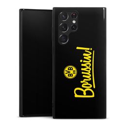 DeinDesign Galaxy S22 Ultra Handy Silikon H&uuml;lle Case schwarz Handyh&uuml;lle Borussia Dortmund Bvb Soccer