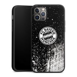 DeinDesign iPhone 12 Pro Handy Premium Silikon H&uuml;lle Handyh&uuml;lle schwarz Case Official Licensed Product Fcb Fc Bayern M&uuml;nchen Silikon Premium Case