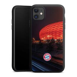 DeinDesign iPhone 11 Handy Premium Silikon H&uuml;lle Handyh&uuml;lle schwarz Case Fc Bayern M&uuml;nchen Stadium Fcb Silikon Premium Case