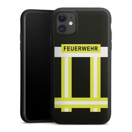 DeinDesign iPhone 11 Handy Premium Silikon H&uuml;lle Handyh&uuml;lle schwarz Case Fire Fighters Job Fire Fighter Silikon Premium Case