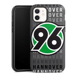 DeinDesign iPhone 12 mini Handy Panzer Handyh&uuml;lle robuste Outdoor H&uuml;lle Schutzh&uuml;lle gl&auml;nzend Official Licensed Product H96 Hannover 96 Tough Case