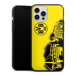 DeinDesign iPhone 13 Pro Max Handy Silikon H&uuml;lle Case schwarz Handyh&uuml;lle Stadium Bvb Borussia Dortmund