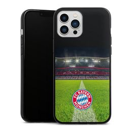 DeinDesign iPhone 13 Pro Max Handy Silikon H&uuml;lle Case schwarz Handyh&uuml;lle Stadium Fc Bayern M&uuml;nchen Fcb